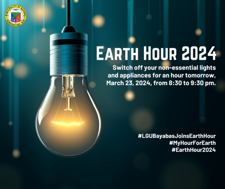 LGU Bayabas Joins Earth Hour 2024 - Municipality of Bayabas